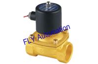 China NBR or fluororubber 48V Unid 2 Ways Brass Zinc Alloy Water Solenoid Valves 2W400-40 for sale