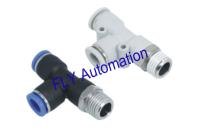 China Quick Clamp PD Pisco Branch Tee Zinc Brass Pneumatic Tube Fittings for sale