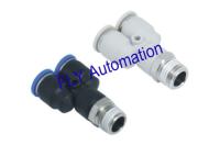 China PX Pisco Branch One Touch Y Brass Zinc NPT Thread Pneumatic Tube Fittings for sale