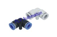 China PV Union Elbow Plastic R Thread Metric Pneumatic Tube Fittings for sale