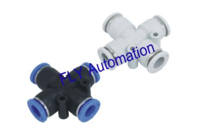 China PZA,PZB,PZC One Touch Pisco Cross Plastic Pneumatic Tube Fittings for sale