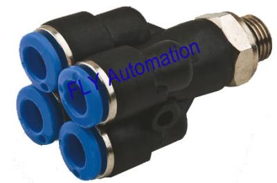 China PRX Pisco Different Dia. Double Y One Touch Plastic Tube Fitting for sale