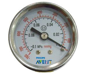China Pneumatic System Components Panel Mounting Air Pressure Gauge Manometer 40mm,50mm,63mm for sale