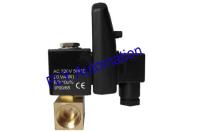 China 24 VAC/VDC DIN 43650A ISO 440/6952 Drain Valve Timer Pneumatic Solenoid Valves for sale