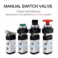 China MSV86522 Series Pneumatic Manual Valve 2 Position 5 Way Mechanical for sale