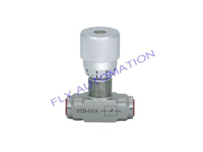 China STB-G1/4 40Mpa Hydraulic Flow Control Valve With Scale Bi Directional for sale