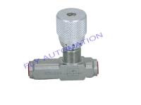 China Restrictor Carbon Steel Check Valve Hydraulic Flow Control Throttle Valve STU 1/4