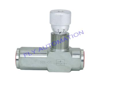 China STU-G1'' Throttle Check Speed Regulating Valve Flow Restrictor Carbon Steel for sale