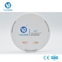 China Dental CAD/CAM Zirconia Disc - 49% Light Transmission, 98mm, UT White Shade for Natural-Looking Crowns for sale