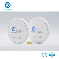 China Dental CAD/CAM Zirconia Disc - 49% Light Transmission, 98mm, UT White Shade for Natural-Looking Crowns for sale