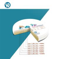 China Jelly Teeth Multilayer Translucent 3D Multilayer Plus Zirconia Blocks for Dental Cad Cam Dental Milling Machine for sale