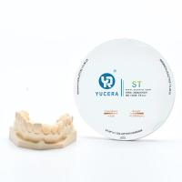 China Dental Material Yucera ST 	 Yucera Ht White Zirconia Block Price for Open Cad Cam  System for sale