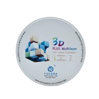 China 3D Plus Multilayer 43% -57% 6 Layers 3D Zirconia Dental Block Disc for CAD CAM 95mm System for sale