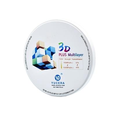 China Yucera  3D Pro Multilayer Multilayer Zirconia Block Cad /cam System  Ceramic Block 95mm System  for  Dental Lab for sale