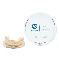 China YUCERA  ST White High Strength Dental Lab Zirconia Blocks 43% High Translucent Zirconia Disc for sale