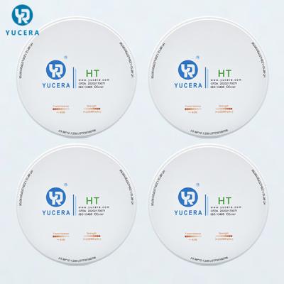 China 98*10-25mm Multilayer Dental Zirconia Disc for Cad Cam Dental Milling Machine for sale