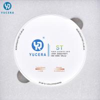 China Yucera Factory Price Dental Super Translucent ST 98mm 95mm White Block Ceramic Disc for Cad Cad System 5axis Milling Machine for sale