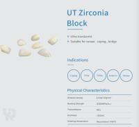 China YUCERA Dental Zirconia Blocks 98mm  UT  for  Dental Veneers Teeth for sale