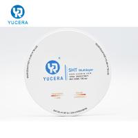 China YUCERA Dental Products  Multilayer Dental  Zirconia Blocks for Dental Cad Cam Milling Machine for sale