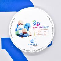 China Yucera 3D Multilayer Zirconium Blank CAD CAM Ceramic Zirconia Block Dental Materials for Zirconia Disc for sale