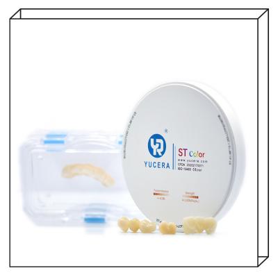 China Dental Material 98mm Open System  ST Multilayer Zirconia Blank Zirconia Blocks for sale