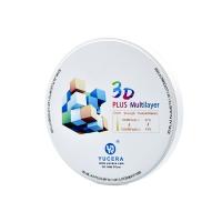 China 3D Plus Multilayer 43% -57% 6 Layers 3D Multi-layer Zirconia Dental Block / Zirconia Blank Disc for CAD CAM Opening System for sale