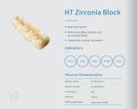China Yucera Price for Promotion Dentist Denture Zirconia Disc Zirconia HT White Dental Zircon Blocks for sale