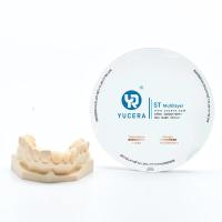 China YUCERA  ST Multilayer Yucera Pre Sintered Zirconia Dental Ceramic Materials Multilayer With 16 Colors for sale