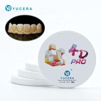 China Yucera 4D PRO Esthetic  Multilayer Zirconia Disk Disc Block Open System(98mm) for Dental Lab for sale