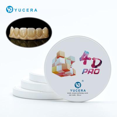 China Yucera Hot Sale Customize Zirconia Dental Implants Disk Teeth Crowns Zirconia Block for sale