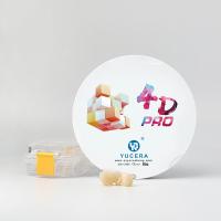 China 43%-57% Translucency 700-1200 MPa Bending Strength YUCERA Dental 95mm CAD/CAM 4D Pro Multilayer Zirconia Block for sale