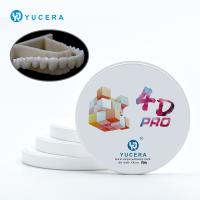 China Yucera ISO Certified Industrial Grade Zirconia Block 4D Pro Dental Material for sale