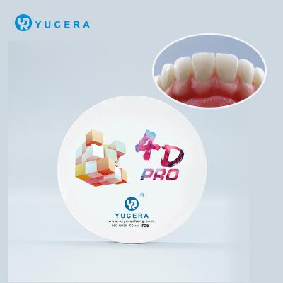 China Yucera Cheap Multilayer Zirconia Blocks B1/C2 Colors 4D Dental CAD/CAM Accessories & Therapy Equipment for sale