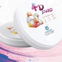 China YUCERA Dental Implant Materials Cad Cam Material  8 Layers Color Gradient 4D Multilayer Zirconia Block Disc for Dental Lab for sale