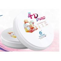 China Hot Sale 4D Dental Ceramic Pre-Shaded Multilayer  Zirconia Block Cad Cam Dental Lab for Half Mouth for sale