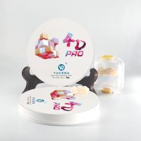 China Yucera Zircone Dentaire  Multilayer Preshaded 4D Pro Zir Blank for Dental Cadcam for sale