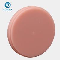 China Yucera  98*22mm Dental PMMA Blocks  CADCAM Multilayer PMMA Pink Disc for sale