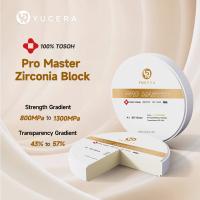 China Yucera Pro Master Dental Zirconia Blocks Multilayer A1/A2/A3 Color for Ceramic Lab for sale