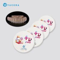 China Yucera 4D Pro Sintered Zirconia Blocks - Multi-layer Translucent B1 Color for Dental CAD/CAM Systems for sale