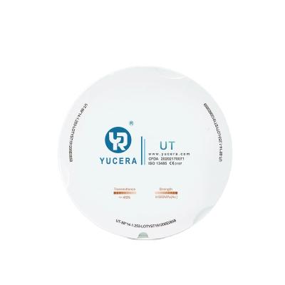 China Upgrade Your Dental Lab with Yucera UT white Multilayer Zirconia Blocks for sale