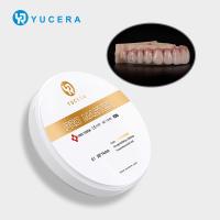 China Yucera Dental Material 100% Tosoh Zirconia Multilayer Block with 800~1300Mpa Bending Strength for CadCam System for sale