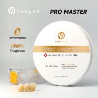 China Yucera PRO MASTER Multilayer Dental Zirconia Block with 800-1300MPa Bending Strength and 57%-43% Transmittance in 16 Colors for sale
