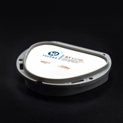 China Yucera Premium ST Color Zirconia Disc with 43% Transmittance and 1100MPa Bending Strength for Dental Labs for sale