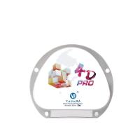 China YUCERA 4D Pro Multilayer Dental Zirconia Block with 700-1200MPa Bending Strength and 57%-43% Translucency for Full Arch Application for sale