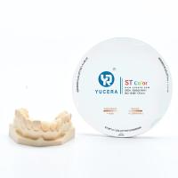 China Yucera 95mm Dental Zirconia Block with 43% Translucency and 1100MPa Bending Strength for CAD CAM Milling for sale