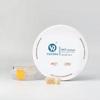 China YUCERA SHT Multilayer Zirconia Block for Dental Labs with 900MPa Bending Strength and 46% Transmittance at 1500℃ Sintering for sale