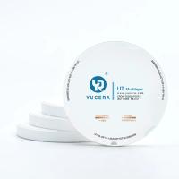 China Yucera UT Multilayer Dental Zirconia Block with 600MPa Bending Strength and 49% Translucency for CAD/CAM Systems for sale