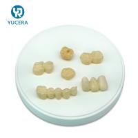 China YUCERA Super High Translucency Dental Zirconia Puck with 900 MPa Bending Strength and 46% Transmittance for Full Contour Crowns for sale