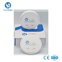 China Yucera HT 98*10/12/14/16mm High Translucent 1200Mpa Bending Strength 40% Transmittance Dental Zirconia Ceramic Block for CAD Cam for sale