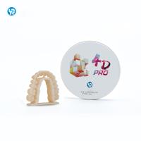 China 4D Pro 98mm Zirconia Block with 43%-57% Translucency and 700-1200MPa Bending Strength for Dental Milling & Sintering for sale